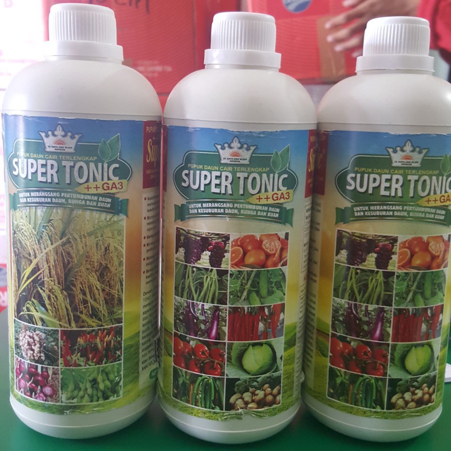 Jual Pupuk Daun Super Tonic ++GA3 1Liter/Memacu Pertumbuhan Daun | Shopee Indonesia
