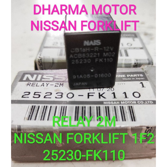Jual RELAY 2M NISSAN FORKLIFT IF2 25230-FK110 | Shopee Indonesia