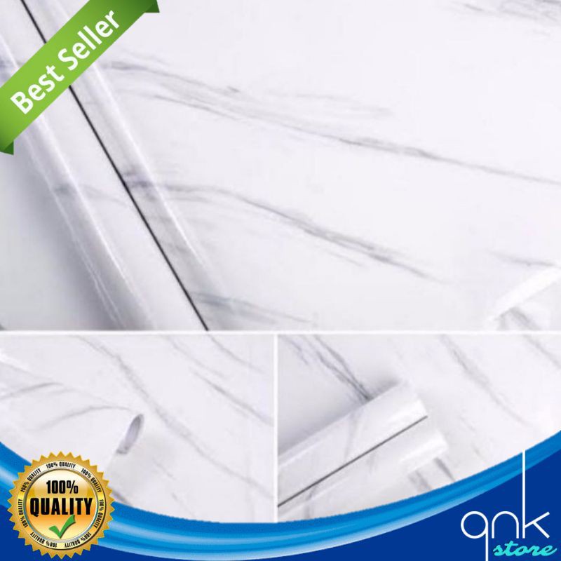 Jual Wallpaper Dinding Motif Marmer 45cm x 10m White Jazz Wallpaper ...