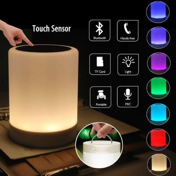 Jual Speaker Lampu Sentuh Bunglon Original Smart Touch Lamp Bluetooth ...