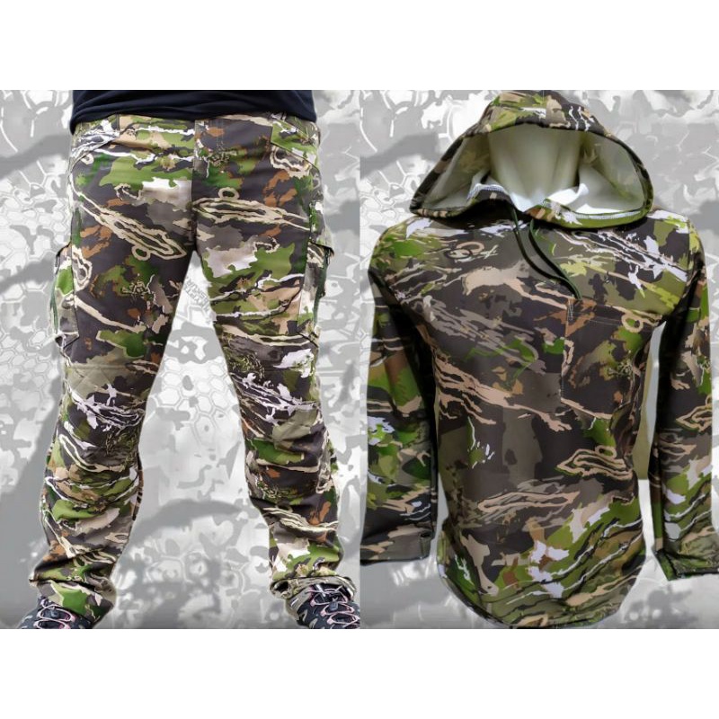 Jual Baju camo berburu satu set under armor / setelan camo berburu under armor / Seragam camo ...
