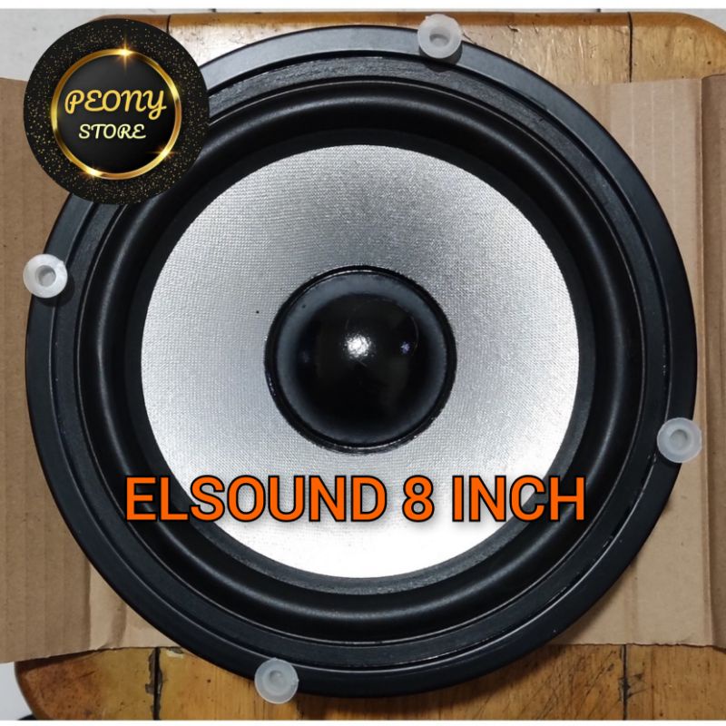 Jual SPEAKER Elsound 8 inch magnet besar silver woofer 8inch MB silver ...