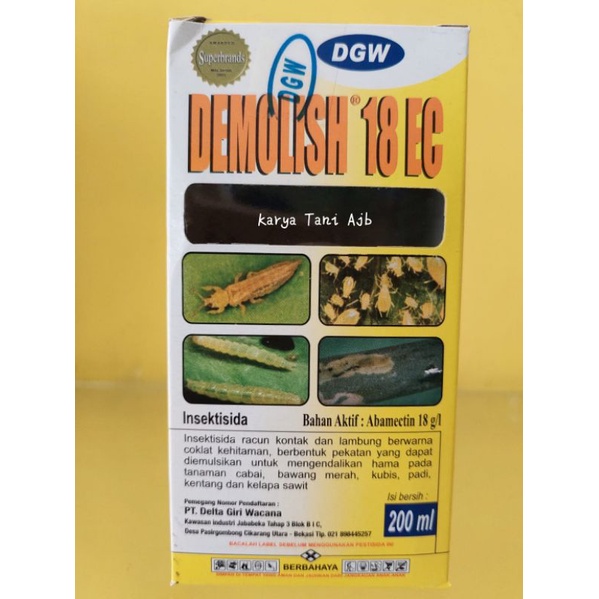 Jual Demolish 18 EC 200ML Insektisida Abamectin | Shopee Indonesia