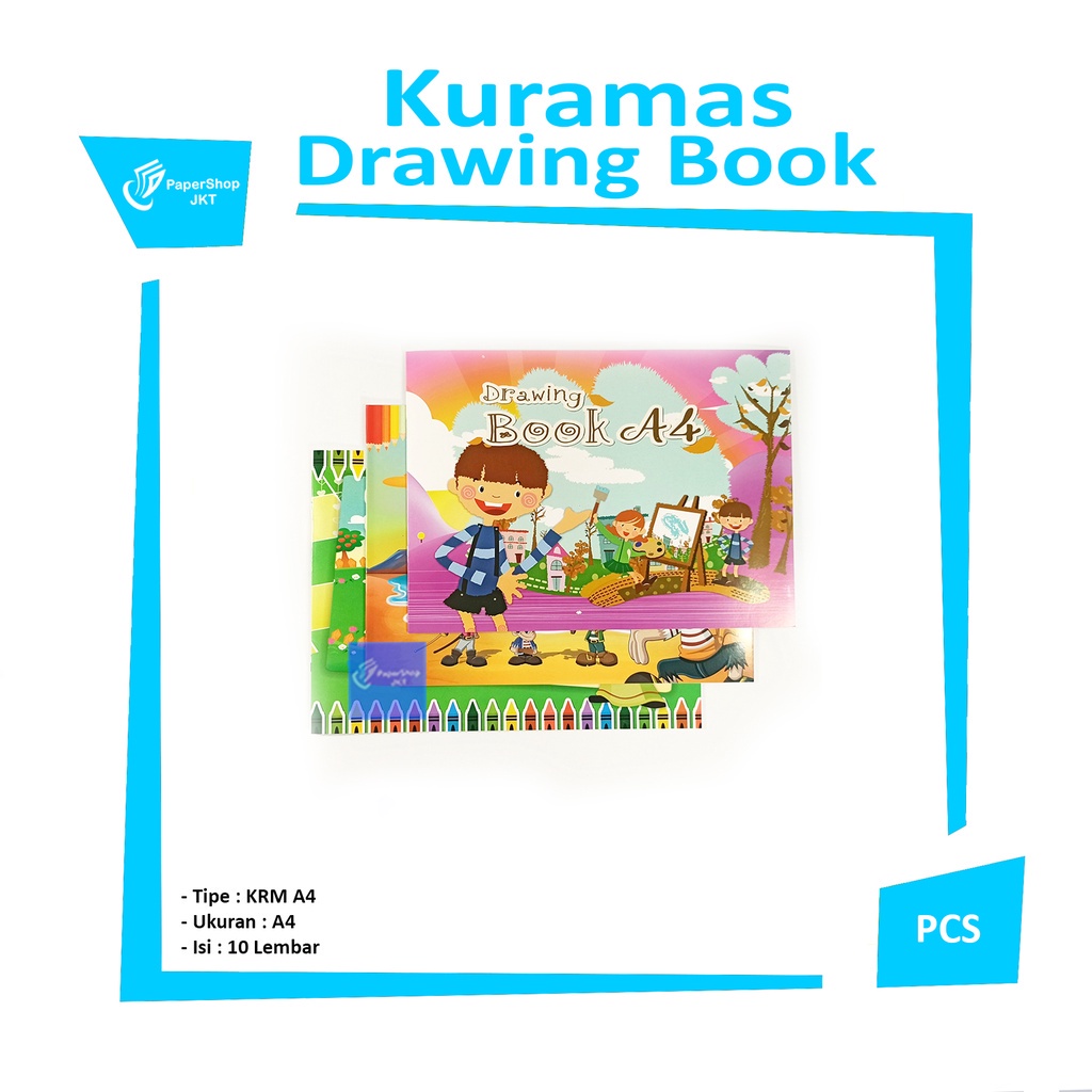 Jual KURAMAS - Drawing Book A4 Buku Gambar - Pcs | Shopee Indonesia