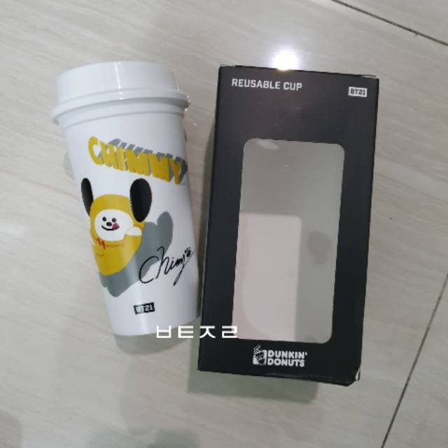 Jual [Ready] BT21 Dunkin Donuts Tumblr Reusable Cold Cup Chimmy Official Sale | Shopee Indonesia