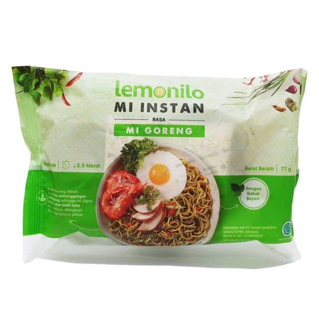 Jual LEMONILO Mie Instan Rasa Mie Goreng / Mie Sehat / Organic Food ...