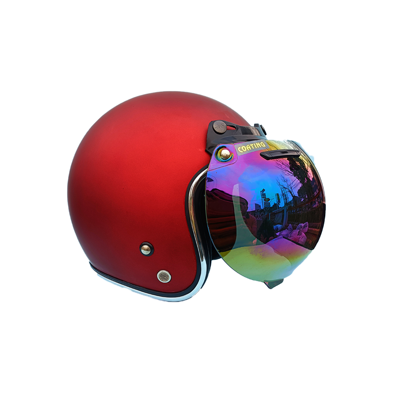 Jual Helm Bogo DewasaLis Chrome Kaca Cembung Silver/Pelangi,Kualitas ...