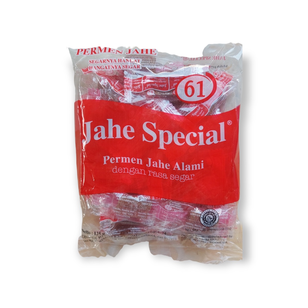Jual Jahe Special 61 Permen Jahe Alami Rasa Segar isi 50 pcs | Shopee ...