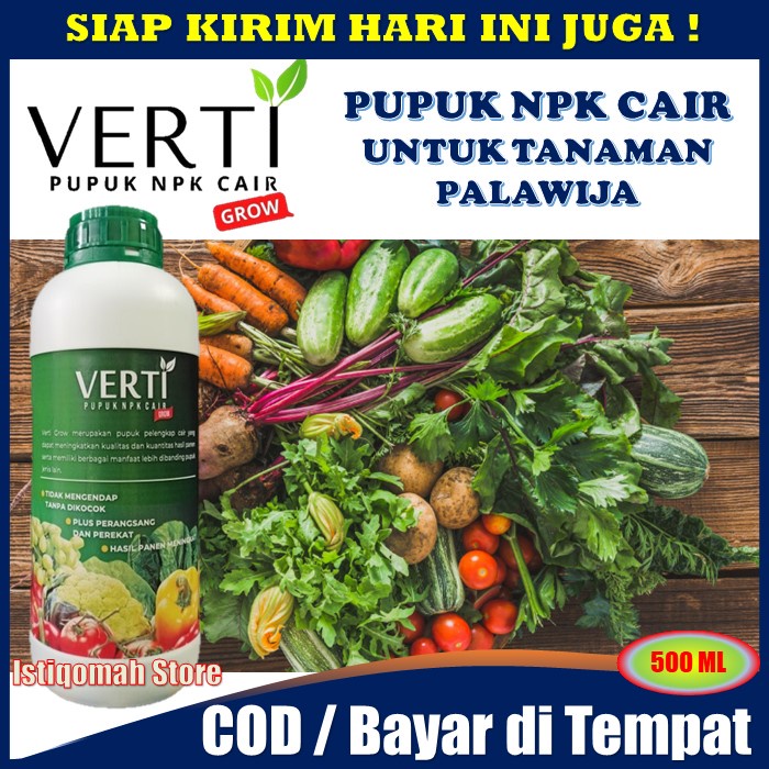 Jual VERTI GROW 500ml Pupuk NPK Cair untuk Tanaman Palawija - Pupuk Semprot Tanaman Palawija ...