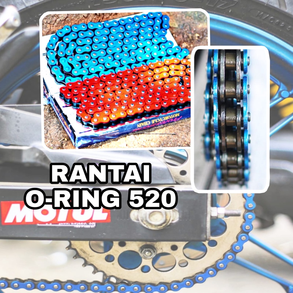 Jual Rante ninja250 r25 mt25 z250 cbr250rr zx25r ek chain rantai 520 ...