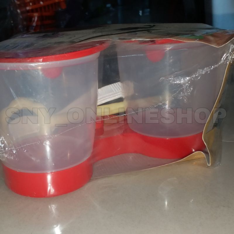 Jual Hazuka Chili Sauce Pot / Tempat Sambal 3 In 1 Lucky Star (1 Set ...