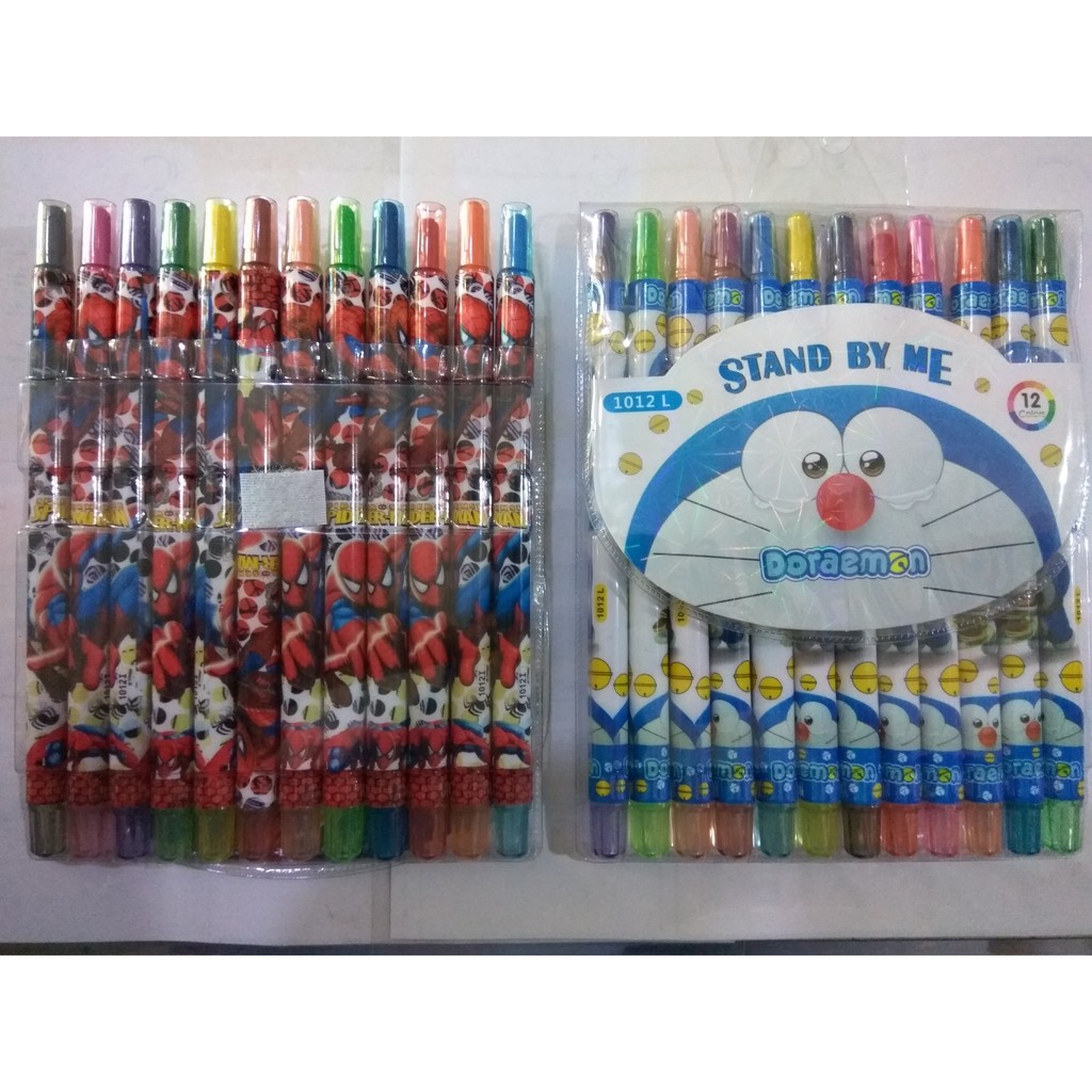 Jual Crayon putar 12 warna besar | Shopee Indonesia