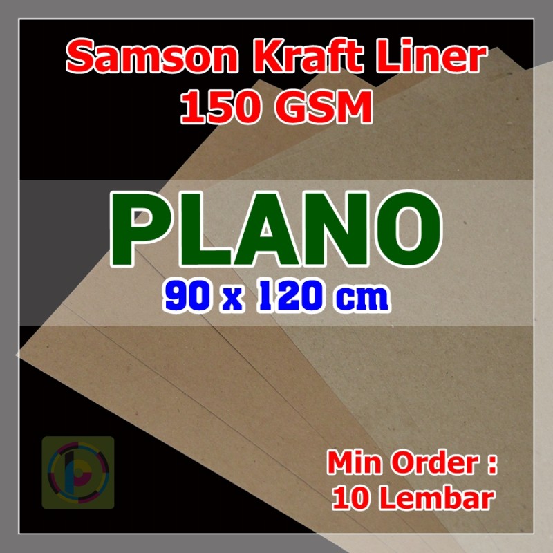 Jual Kertas Samson Kraft Liner 150 GSM Plano 90 x 120 cm | Shopee Indonesia