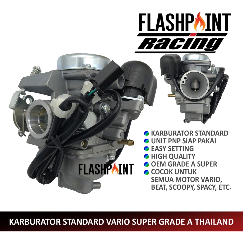 Jual (BISA COD) KARBURATOR STANDARD BEAT VARIO SCOOPY SPACY SCOPY 125 ...