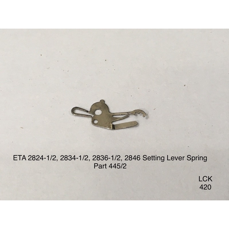 Jual ETA Setting Lever Spring Watch Part 445/2 Series 2836-1/2, 2834-1/ ...