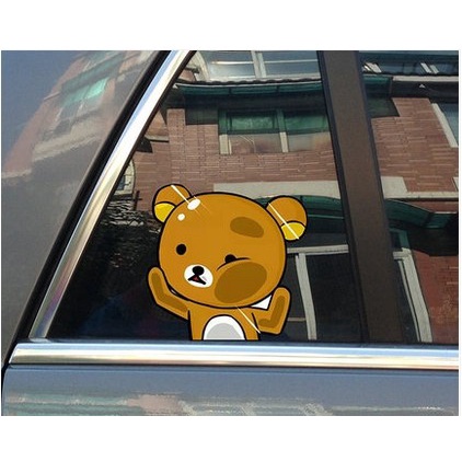 Jual stiker mobil rilakkuma tempel kaca | Shopee Indonesia