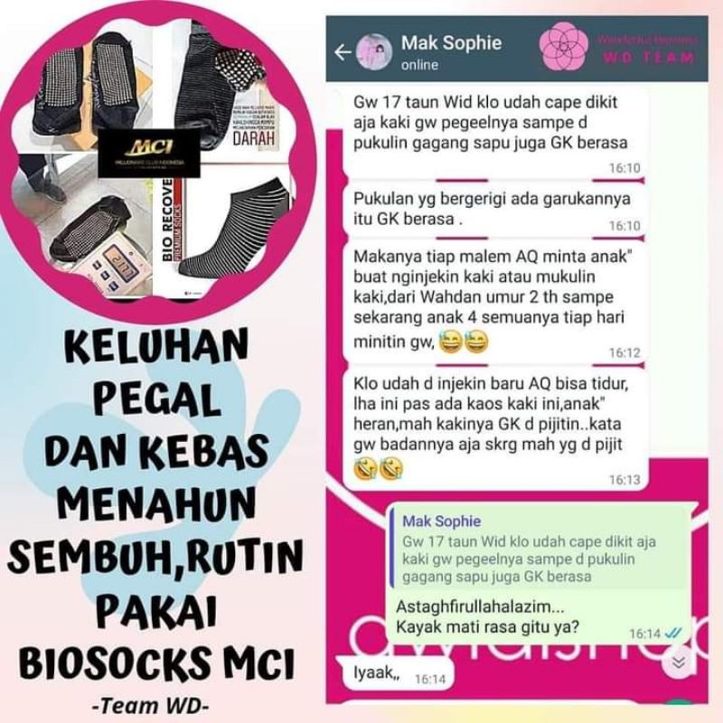 Jual Kaos Kaki terapi dari MCI dilengkapi kandungan batu germanium ...