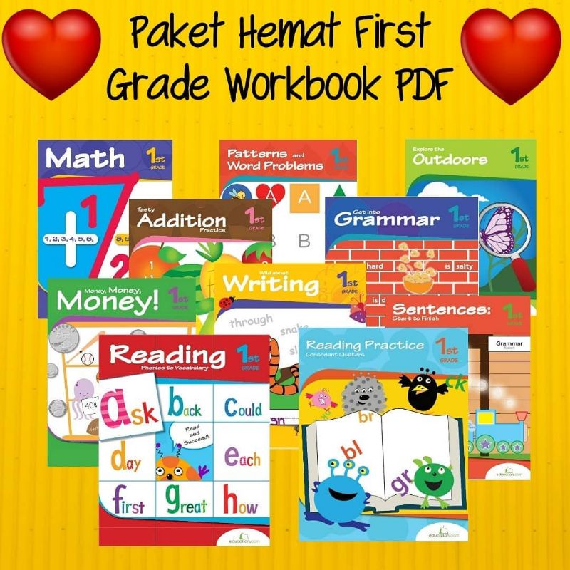 Jual Paket First Grade Activity Book (23 PDF Workbook) | Shopee Indonesia