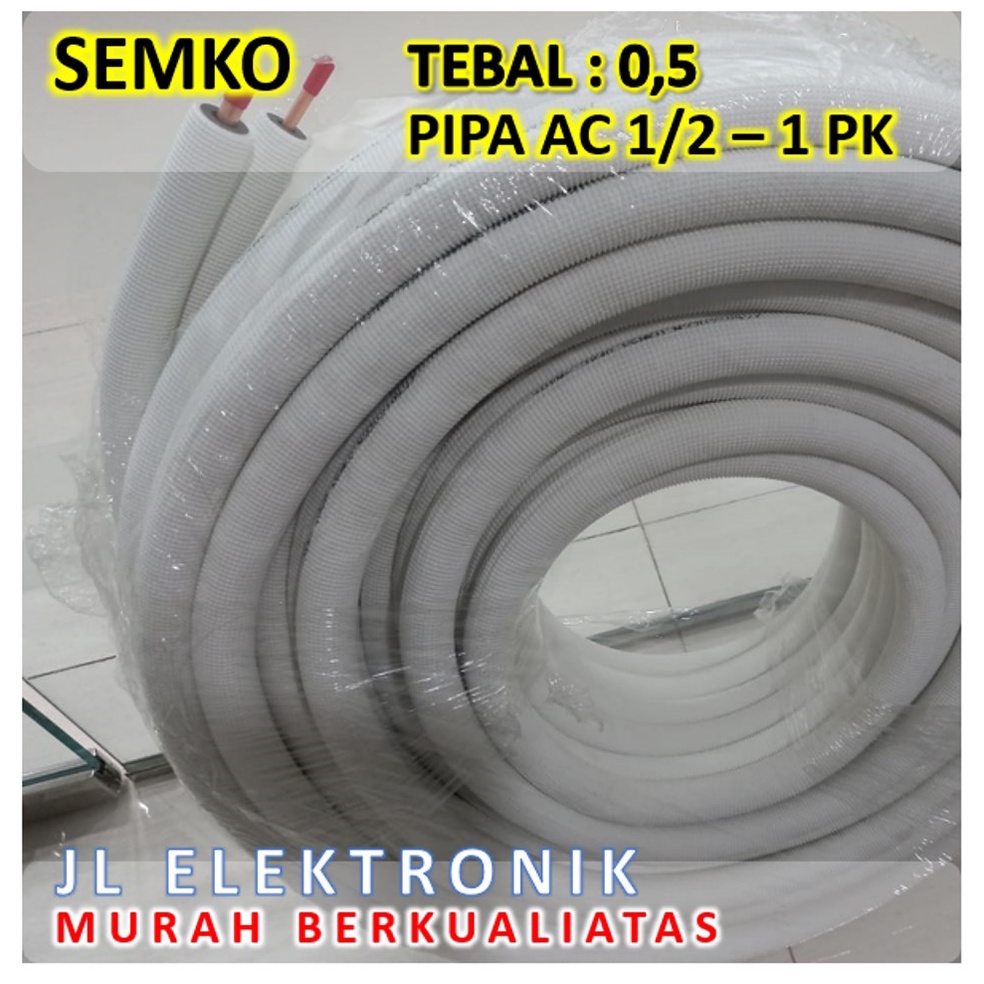 Jual Pipa AC SEMKO 1/4 3/8 Ukuran 30 Meter untuk AC 1/2 - 1 PK - Per ...