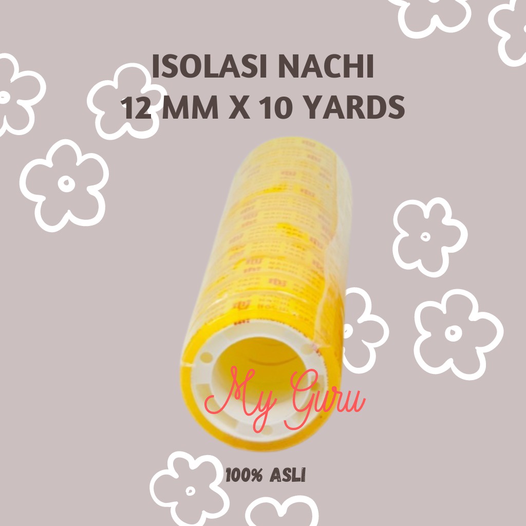 Jual [ROL] SOLATIP / SELOTIP / ISOLASI / STATIONERY TAPE NACHI 0.5 INCH ...