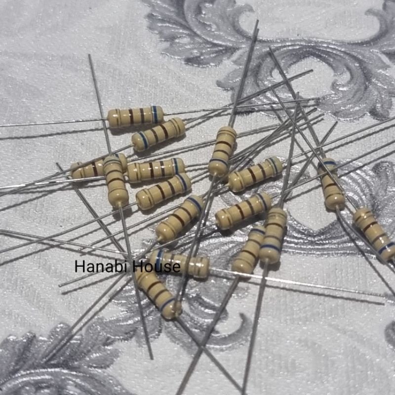 Jual HARGA 10 PCS Resistor 1/2w 0.5w 1/2 0.5 watt 1 3 5 10 12 15 18 20 22 27 30 33 39 47 56 68 ...