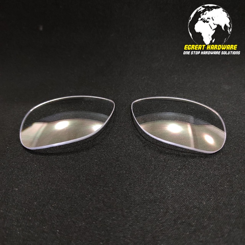 Jual Sparepart Lensa Putih Set Untuk Kacamata Safety Model Saf Eva ...