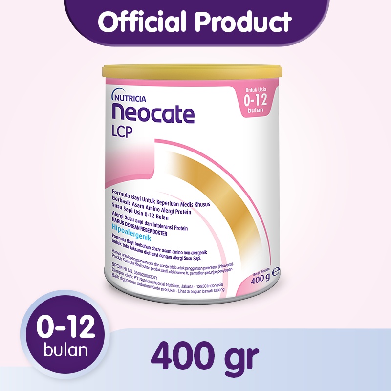Jual Nutricia neocate LCP powder 400gr (untuk kebutuhan medis khusus ...