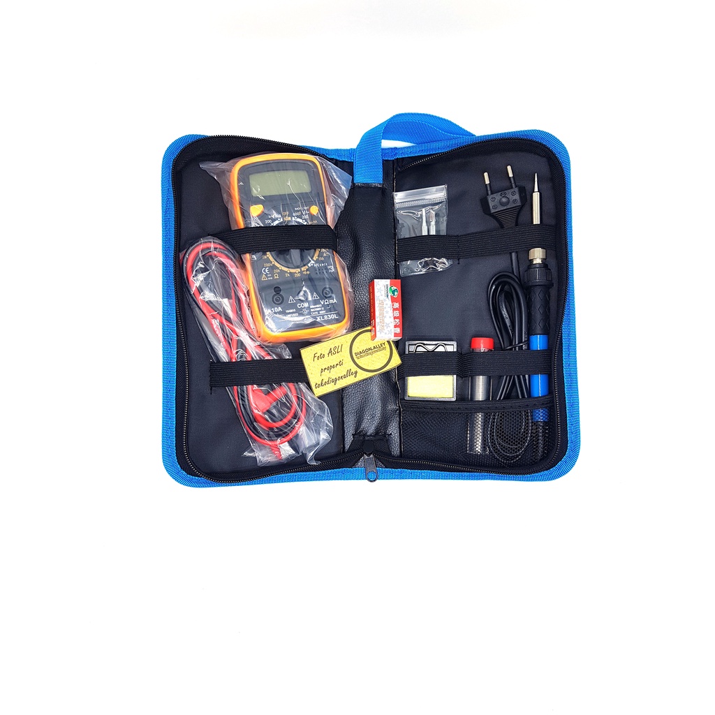 Jual Multitester Digital Multimeter Digital Solder Listrik 60 Watt Set ...
