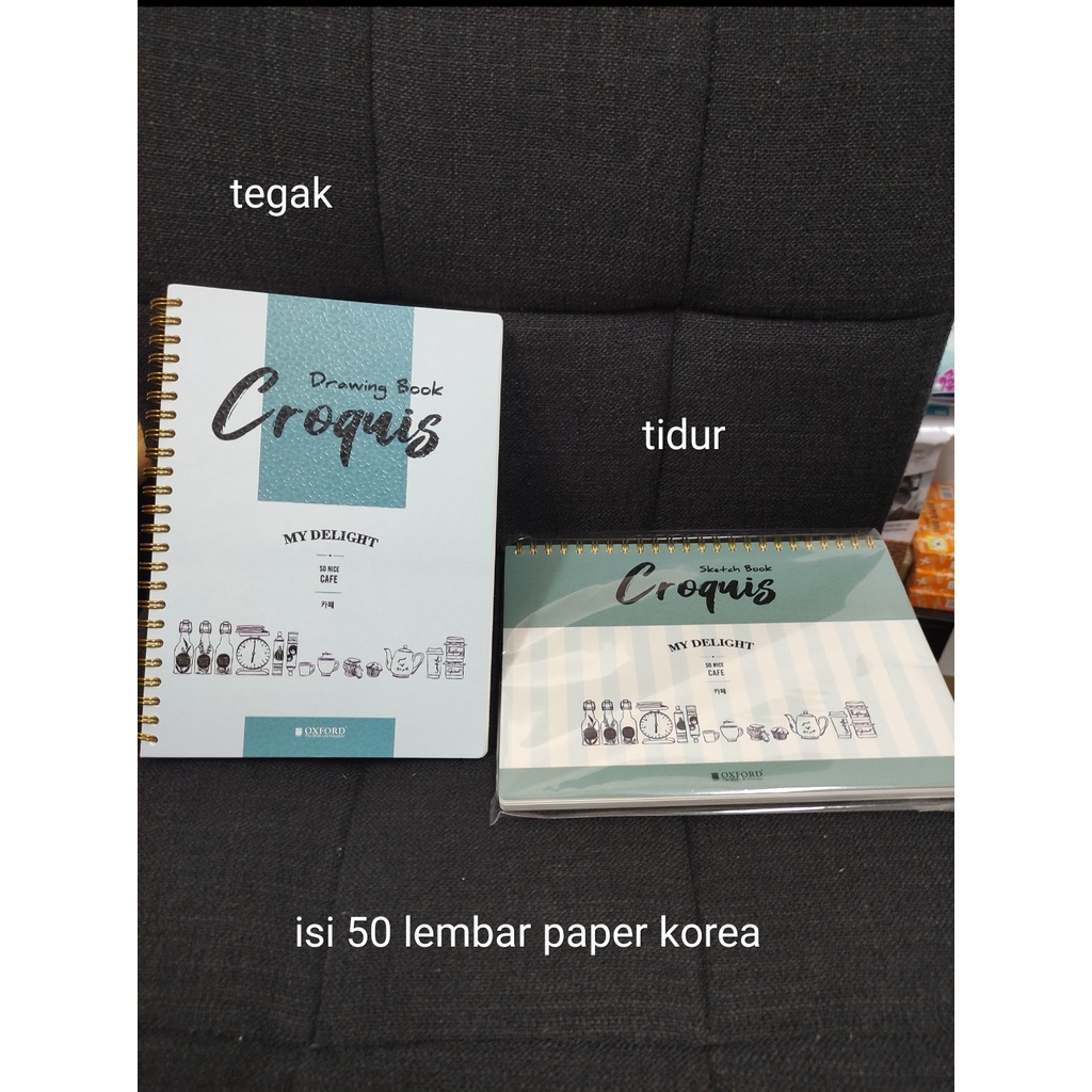 Jual oxford drawing book A5 / A4 / A3 / B5 ring kawat croquis scetch ...