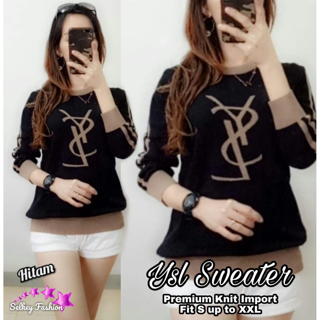 Jual KAOS RAJUT CANTIK MEWAH KEKINIAN WANITA IMPORT TERBARU LENGAN ...