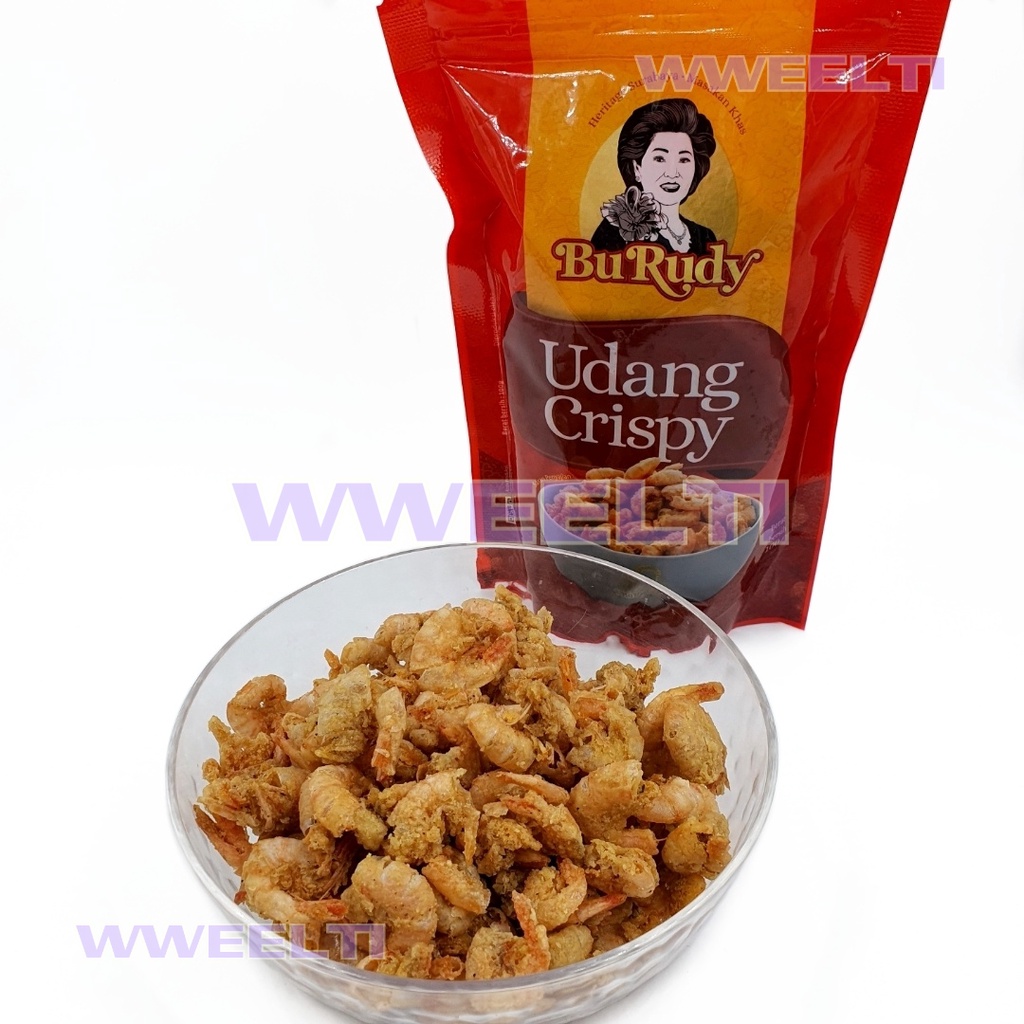 Jual Bu Rudy Udang Goreng Kering Crispy Kemasan Pouch | Shopee Indonesia