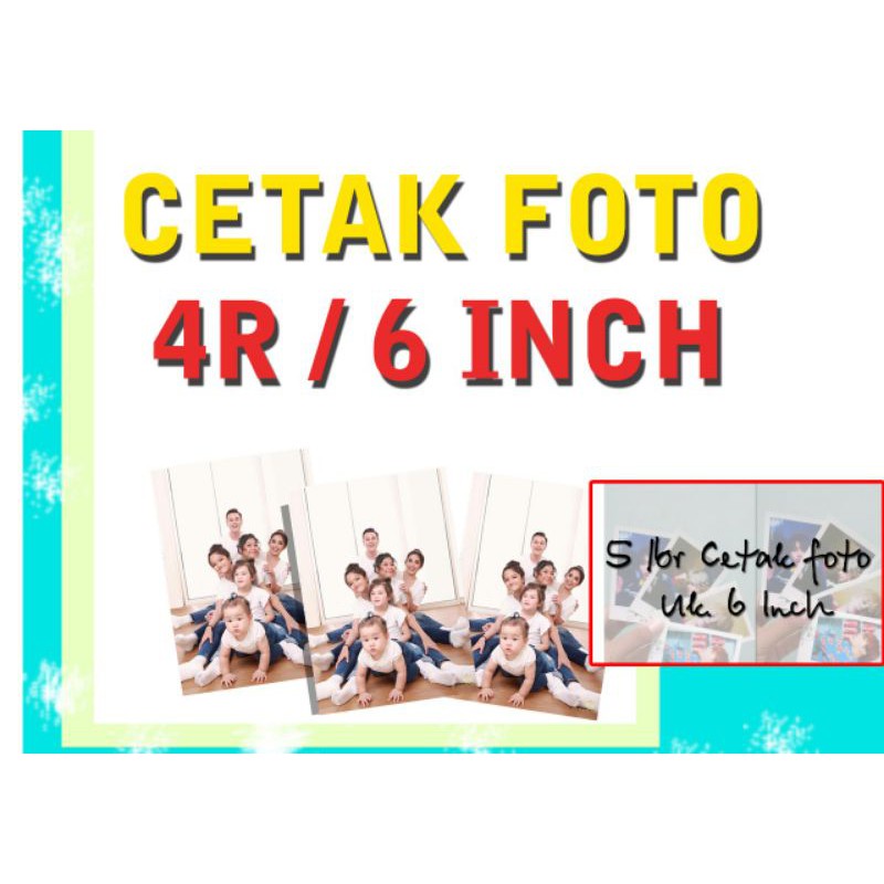 Jual CETAK FOTO 4R/6 INCH | Shopee Indonesia