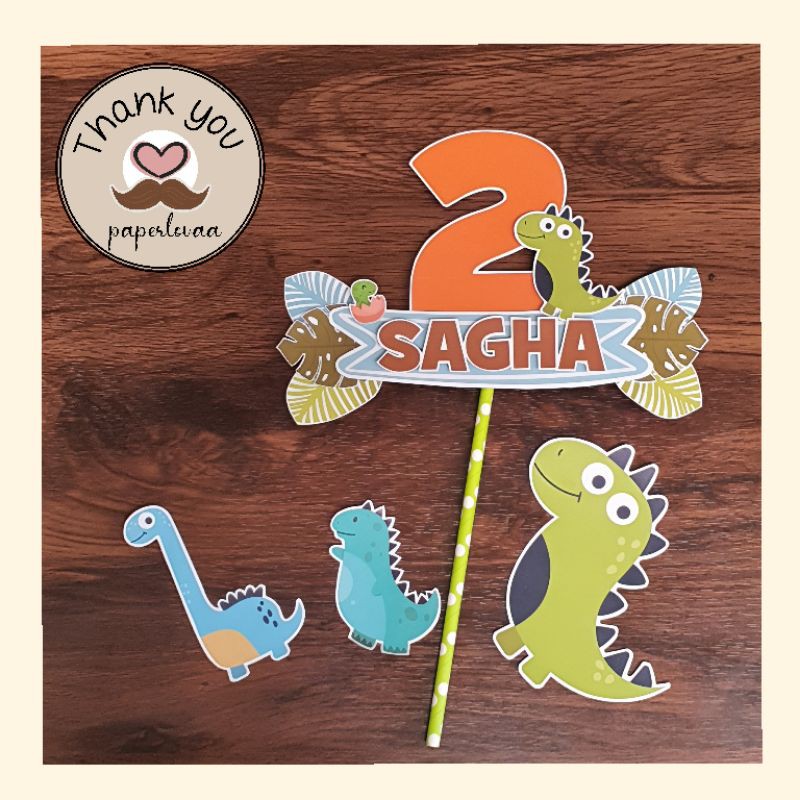 Jual cake topper 3d Baby Dinosaurus | Shopee Indonesia