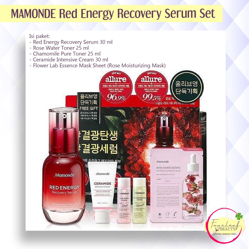 Jual MAMONDE Red Energy Recovery Serum Set (5 Items - Limited Edition ...