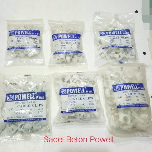 Jual Sadel Kabel / Cekak Kabel Beton POWELL | Shopee Indonesia