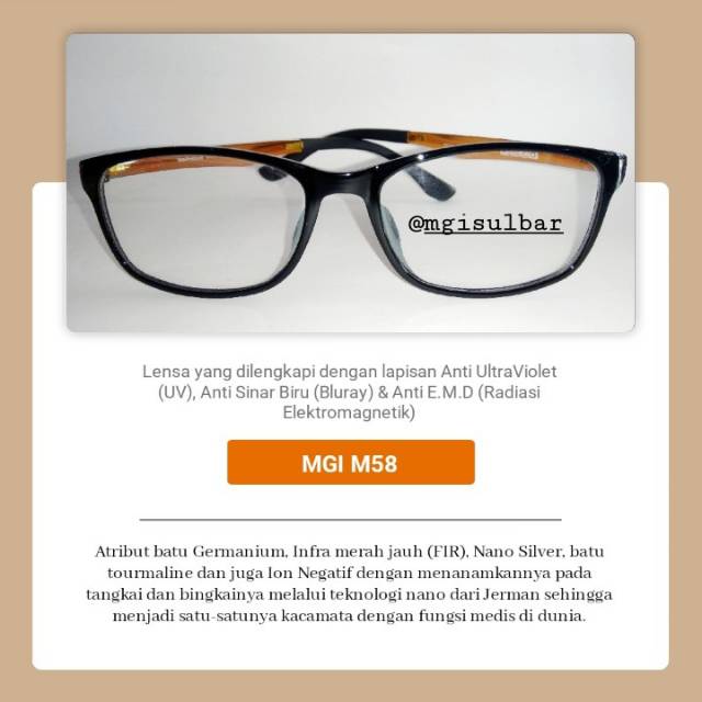 Jual KACAMATA MEDIS IONSPEC/Nanospec MGI ORIGINAL 100% Type M58 ...