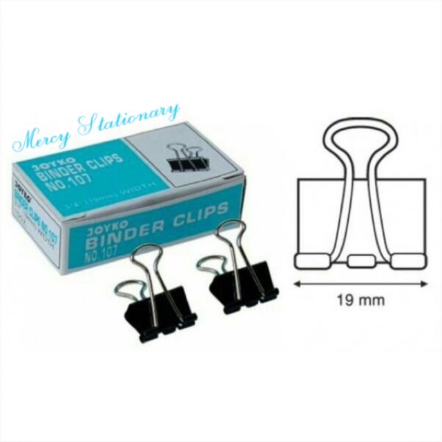 Jual 12 Pcs - Binder Clip 107 - Binder Klip 107 Clips | Shopee Indonesia