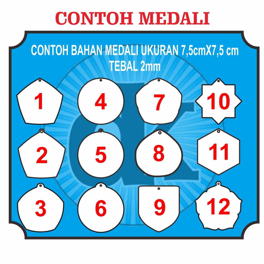 Jual Bahan Medali Akrilik Polos /kelulusan/smk/medali Untuk wisuda 2 mm ...