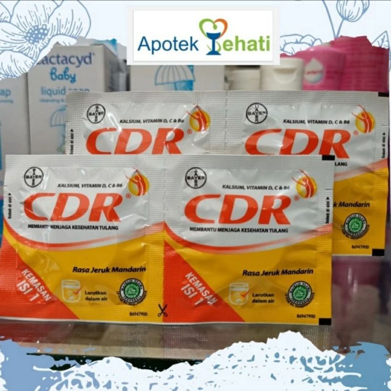 Jual CDR isi 2 Tablet Effervescent Rasa Jeruk Mandarin Suplemen Kalsium ...