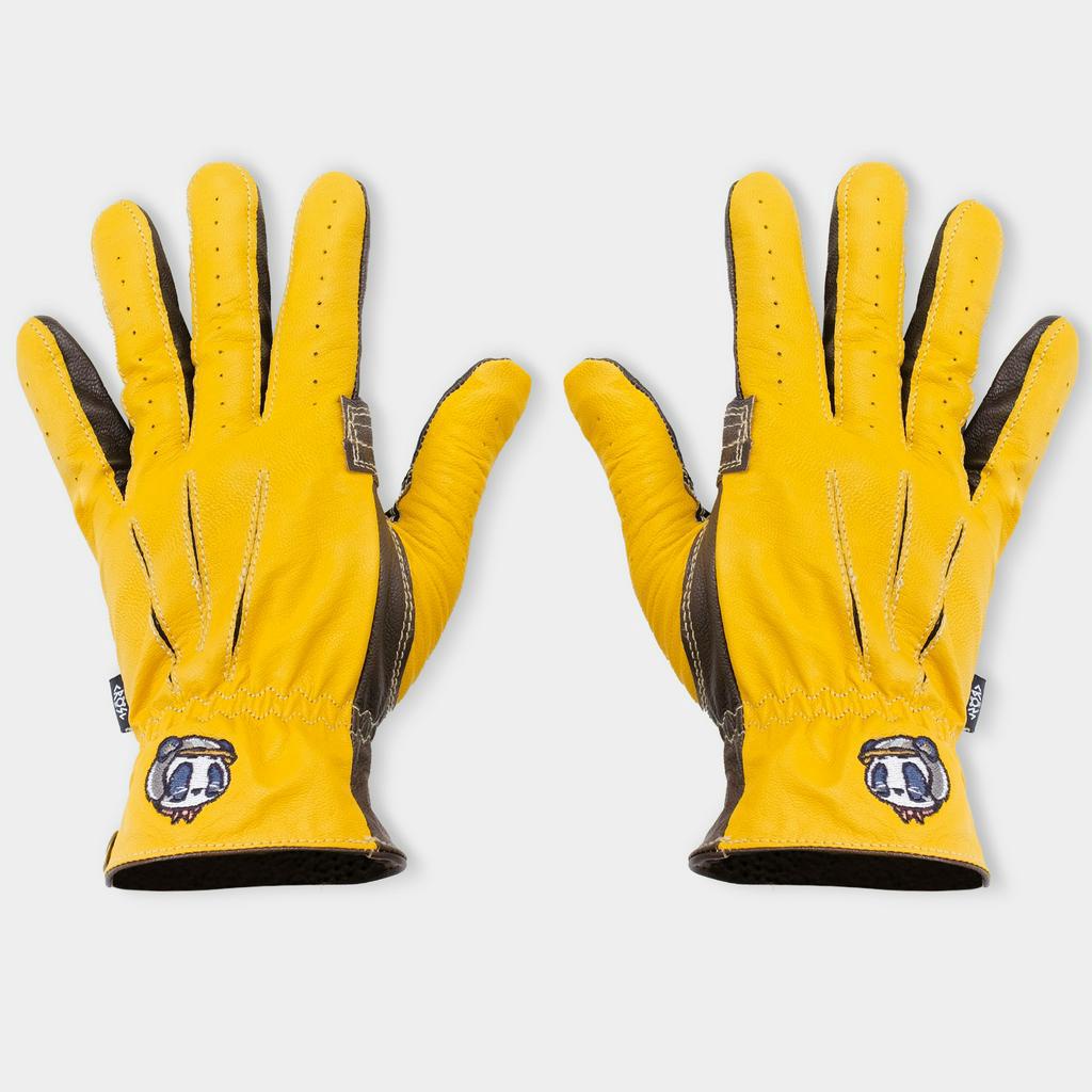 Jual CRSL Popo Yellow Mando Gloves | Sarung Tangan Kulit | Pelindung ...