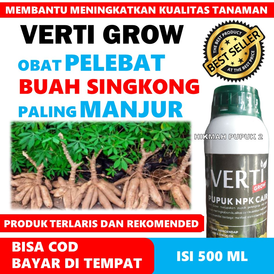 Jual {PALING LARIS} VERTI-GROW OBAT PELEBAT SAYURAN SINGKONG PALING ...