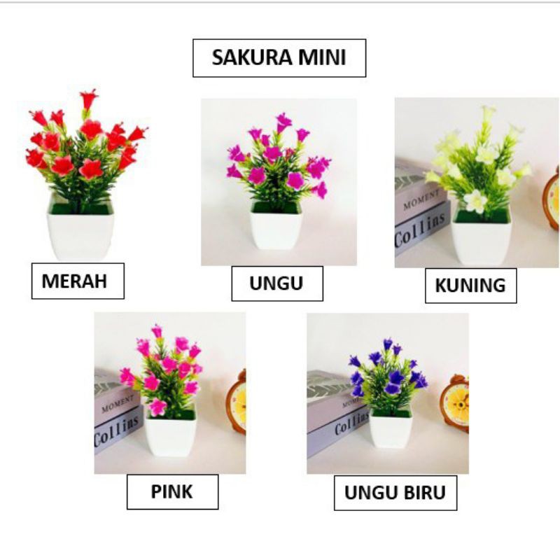 Jual buatan liliy mini tanaman pot bunga palsu dekorasi rumah | Shopee ...