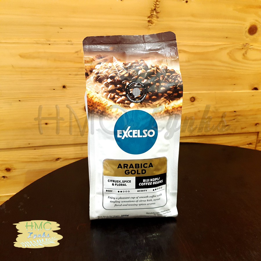Jual KOPI EXCELSO ARABICA GOLD BEAN 200GR | Shopee Indonesia