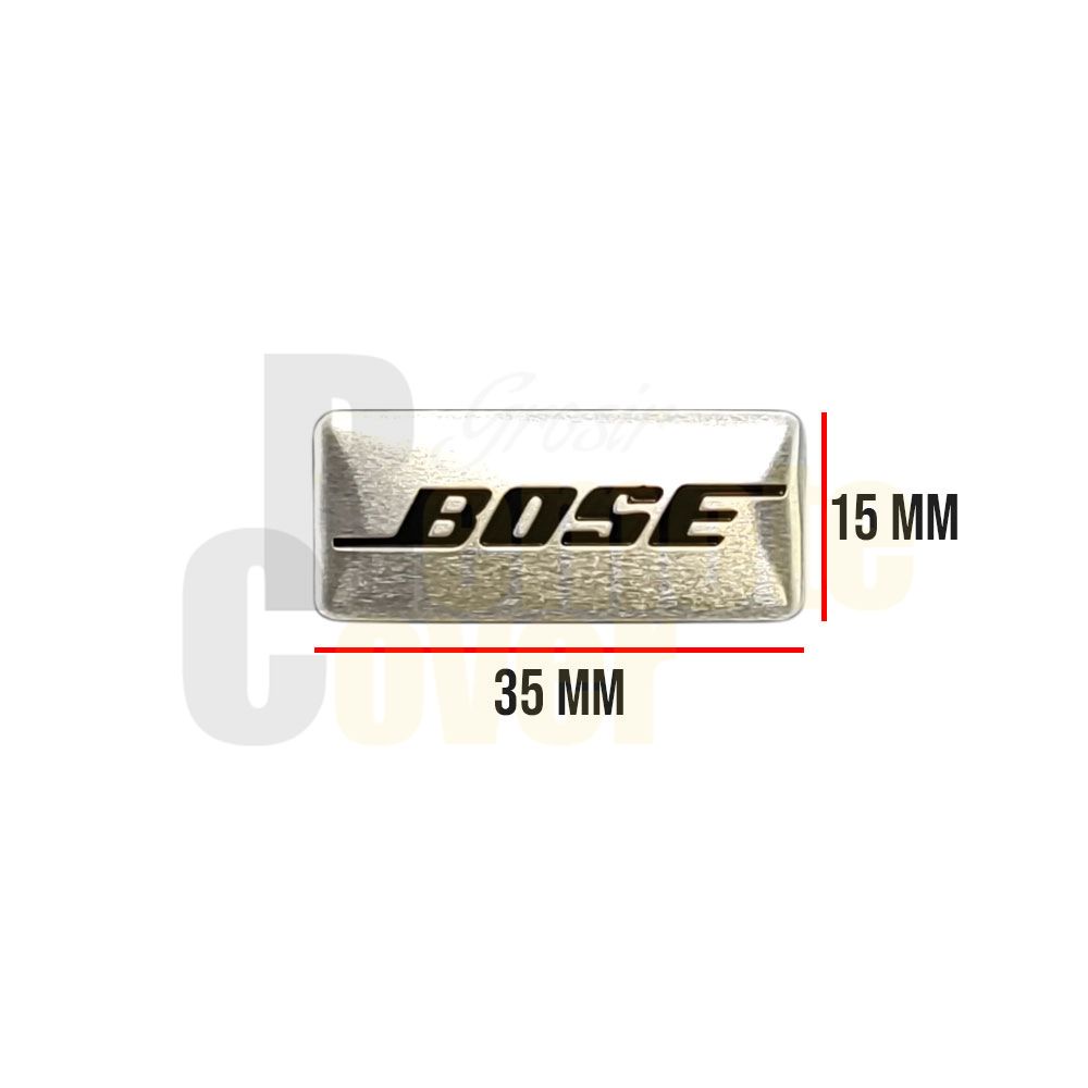 Jual Emblem Aluminium Sticker Decals 3D Logo Bose Panjang Audio Speaker ...