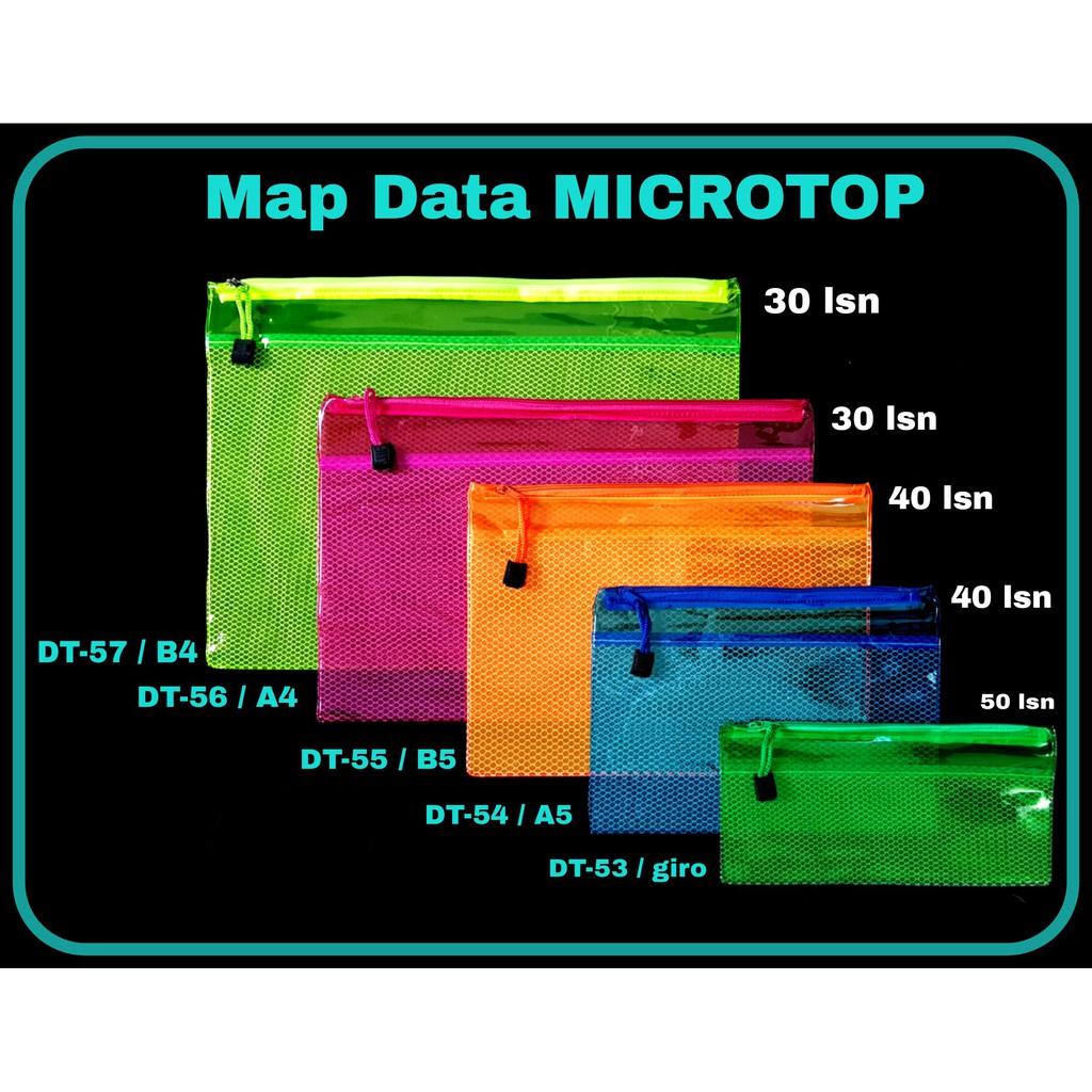 Jual MJ Map Data Amplop MICROTOP DT-55-B5 / Map Data / Map Dokumen/Map ...