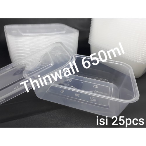 Jual ThinWall Food Container / Box Container Rectangle / Box Persegi ...