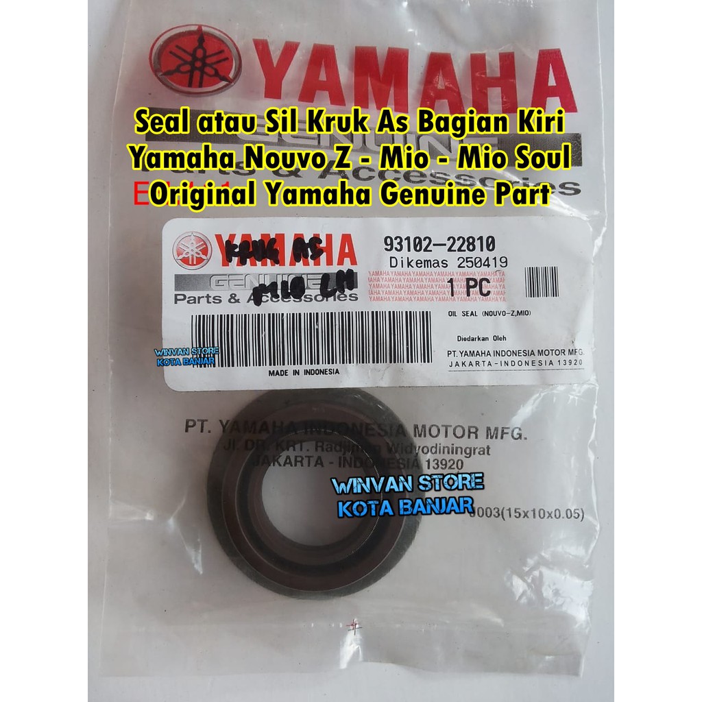 Jual Seal atau Sil Kruk As Bagian Kiri Yamaha Nouvo Z - Mio - Mio Soul Original Yamaha Genuine ...