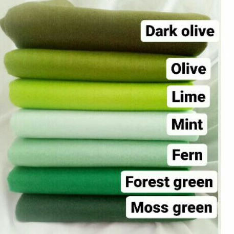 Jual Kain flanel OLIVE GREEN SHADES per yard polyester / hydroponic ...