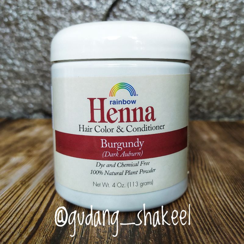 Jual Rainbow Research Henna Hair Color & Conditioner Pewarna Rambut ...