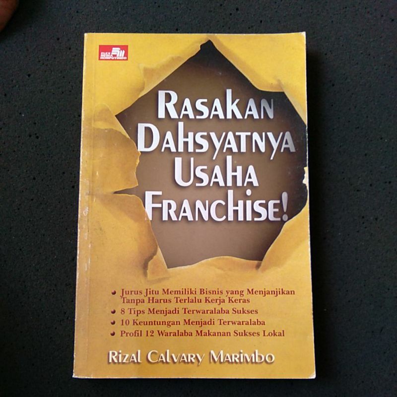Jual Buku Rasakan Dahsyatnya Usaha Franchise Rizal Calvary Marimbo ...